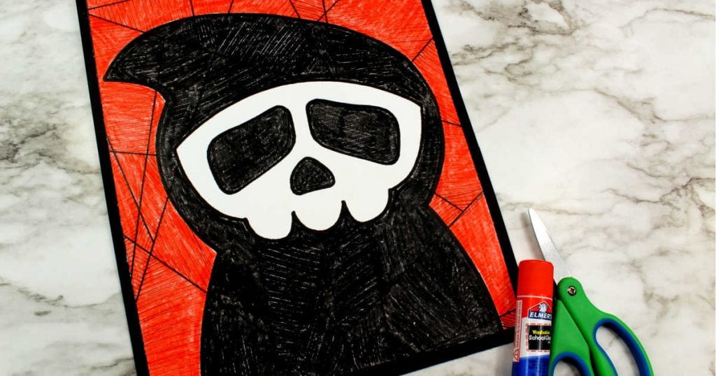 Grim Reaper Craft for Halloween - Mama Likes This