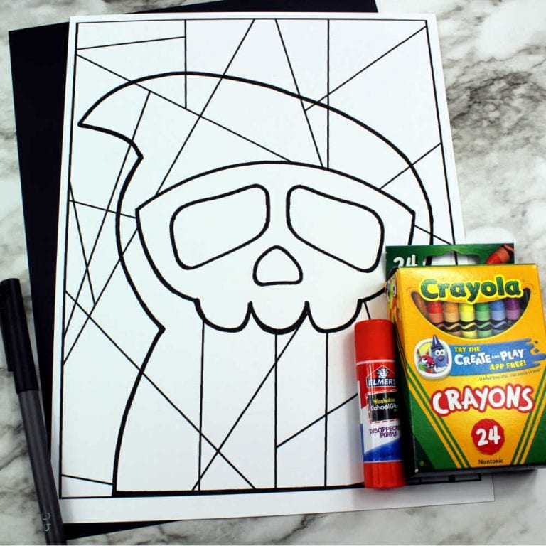 Grim Reaper Craft for Halloween - Mama Likes This