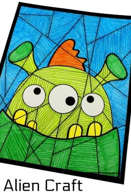 Free Printable Alien Craft for Kids - Mama Likes This
