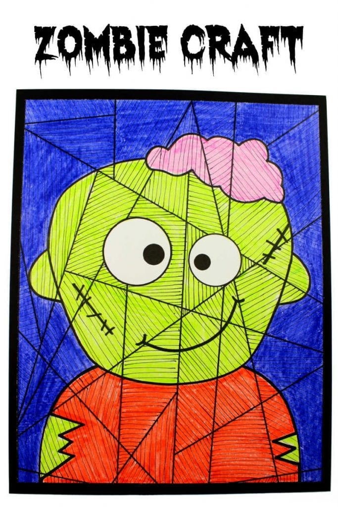 Halloween Zombie Craft for Kids - Mama Likes This