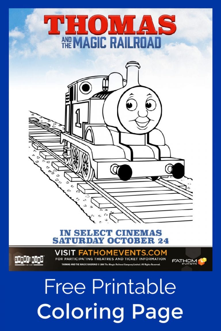 Free Printable Thomas Coloring Page - Mama Likes This