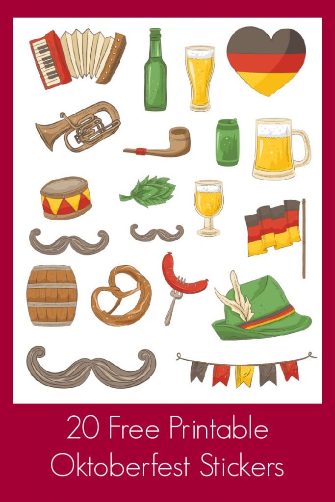 20 Free Printable Oktoberfest Stickers - Mama Likes This