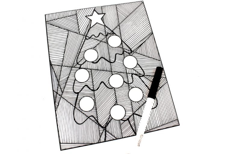 🎄🖼️ Christmas Tree Line Study Coloring Page - Mama Likes This