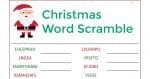 Santa's Christmas Word Scramble Activity Page - Mama Likes This