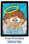 Free Printable Christmas Angel Coloring Page - Mama Likes This