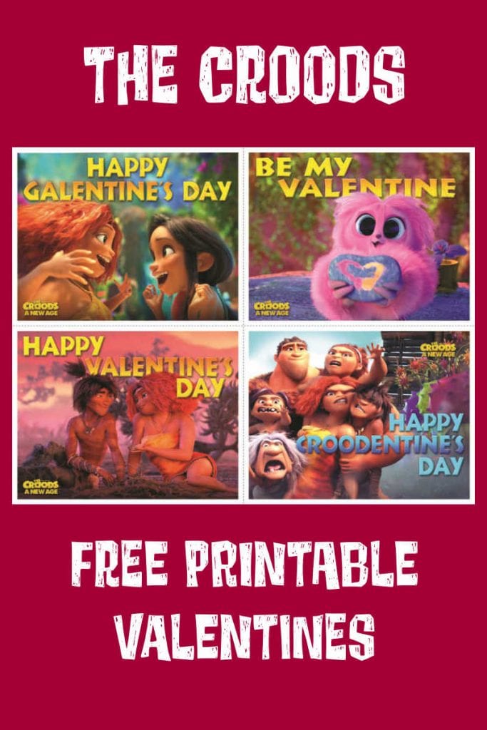 Free Printable Croods Valentines Day Cards - Mama Likes This