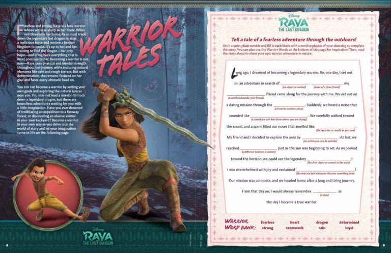 Free Printable Raya and The Last Dragon Activities - Mama Likes This