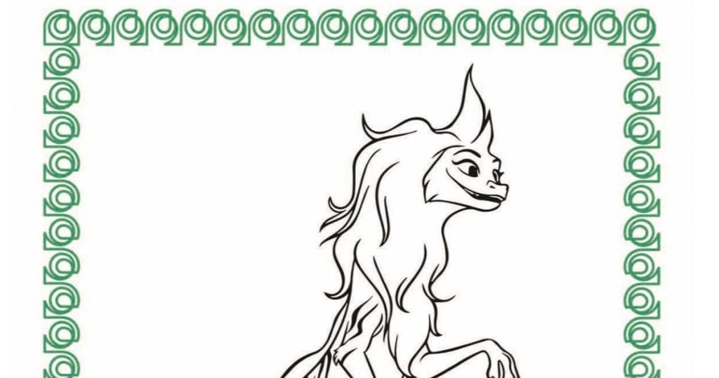 Raya & The Last Dragon Sisu Coloring Page - Mama Likes This