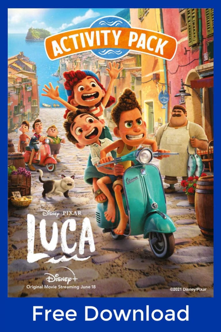 Free Printable Luca Activities Packet - Mama Likes This