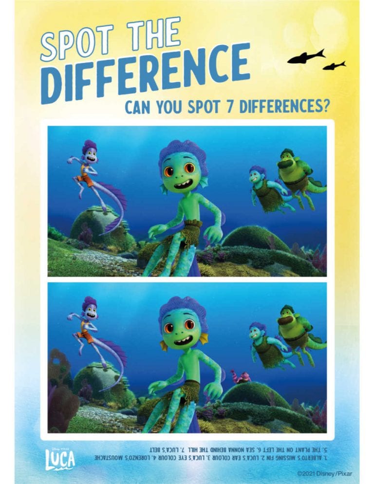 Free Printable Luca Activities Packet - Mama Likes This