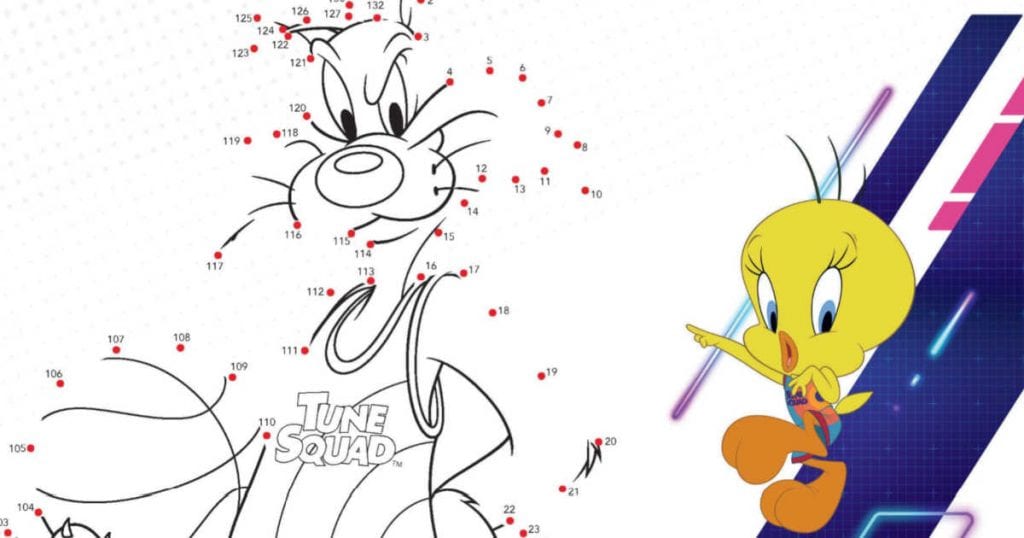 Free Printable Space Jam Connect The Dots - Mama Likes This