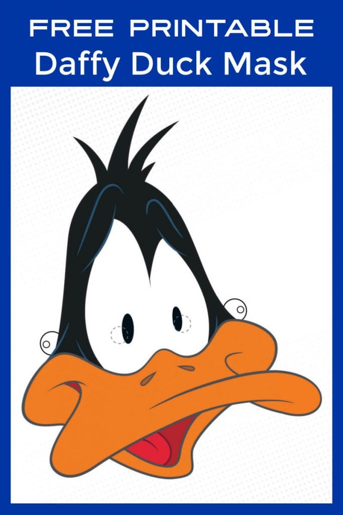 Free Printable Space Jam Daffy Duck Mask - Mama Likes This