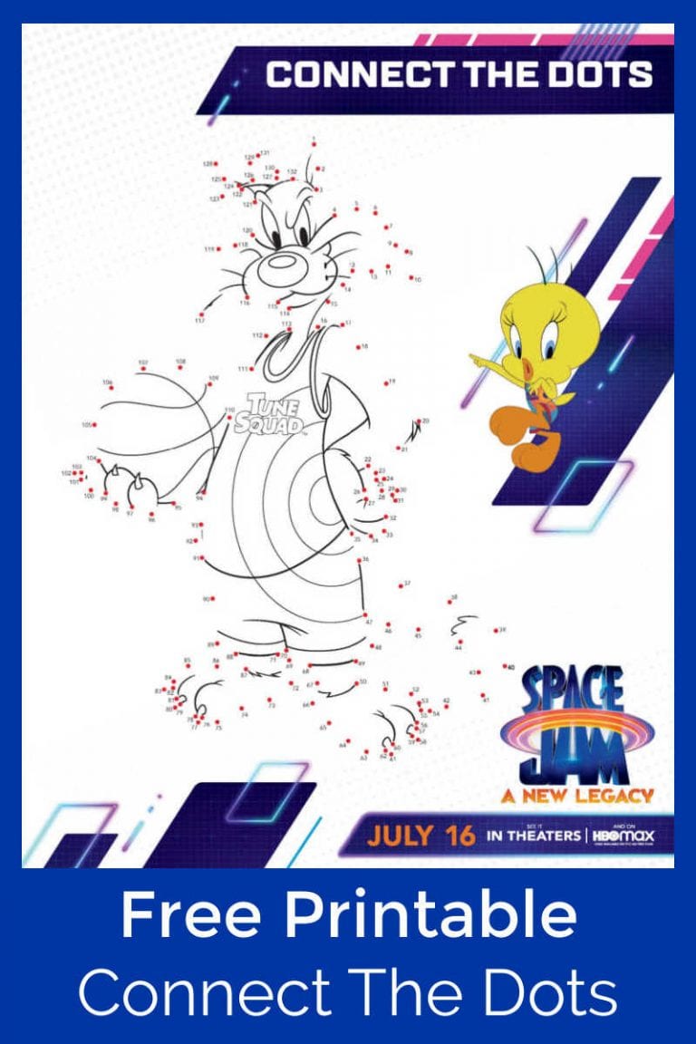 Free Printable Space Jam Connect The Dots - Mama Likes This