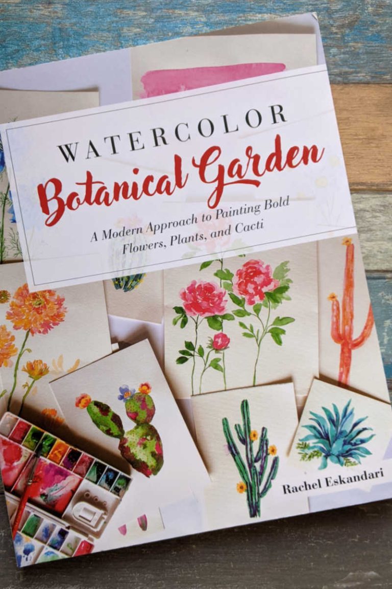 Watercolor Painting Botanical Art Book - Mama Likes This