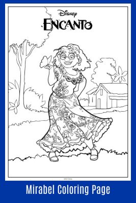 Free Download: Encanto Mirabel Coloring Page - Mama Likes This