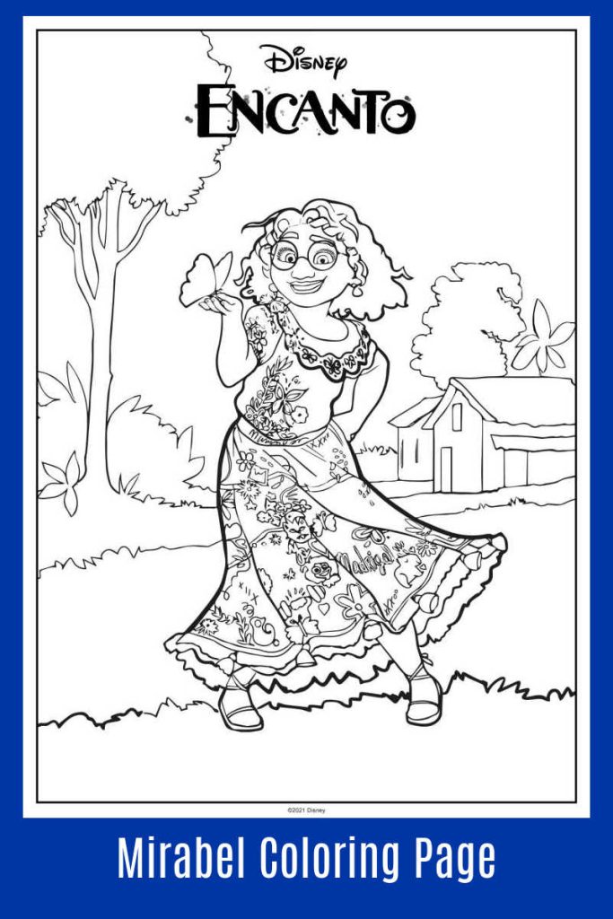 Free Download: Encanto Mirabel Coloring Page - Mama Likes This