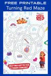 Free Download: Disney Pixar Turning Red Maze - Mama Likes This
