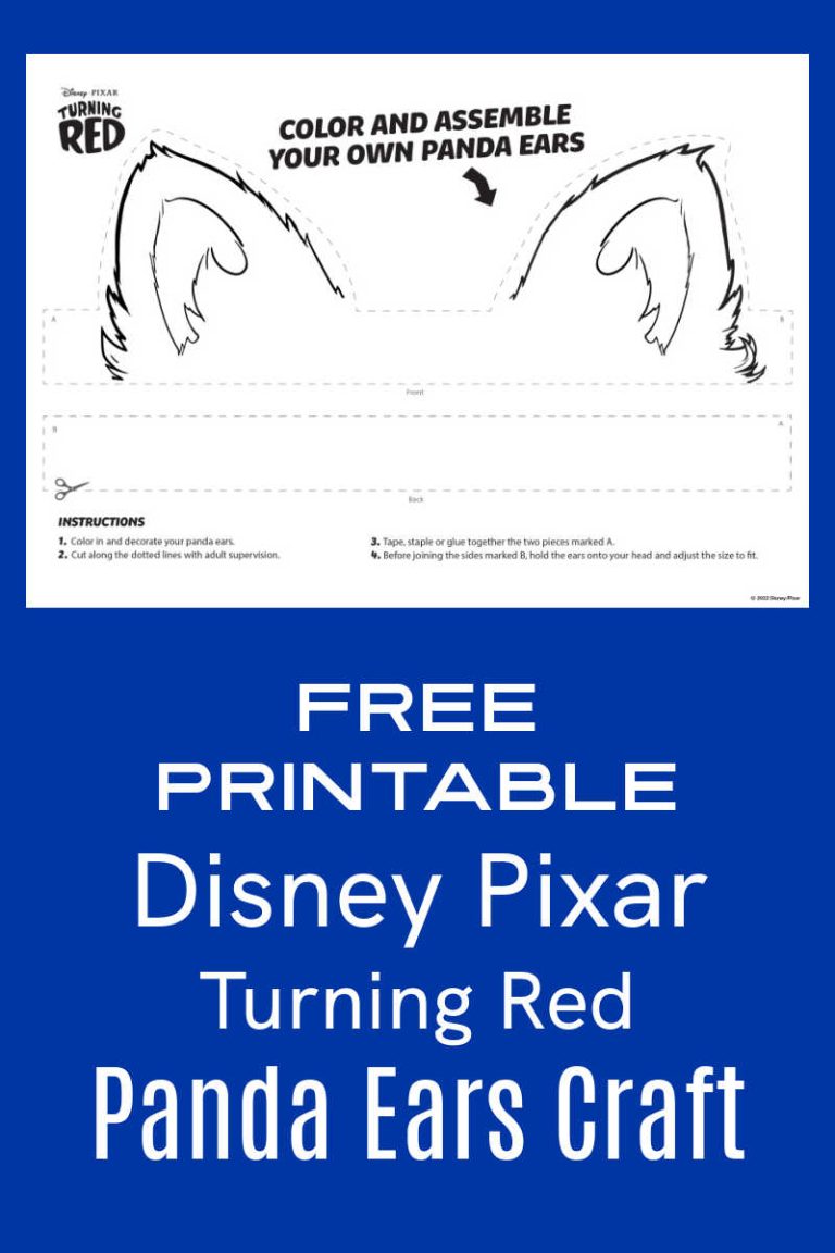 Free Printable Disney Turning Red Panda Ears Craft - Mama Likes This