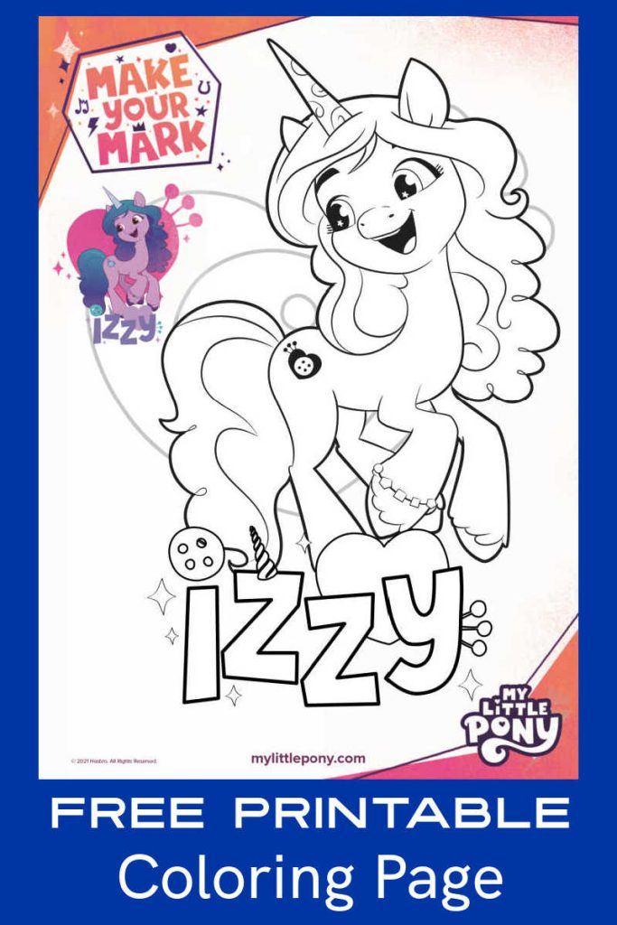 Free Printable My Little Pony Izzy Coloring Page - Mama Likes This