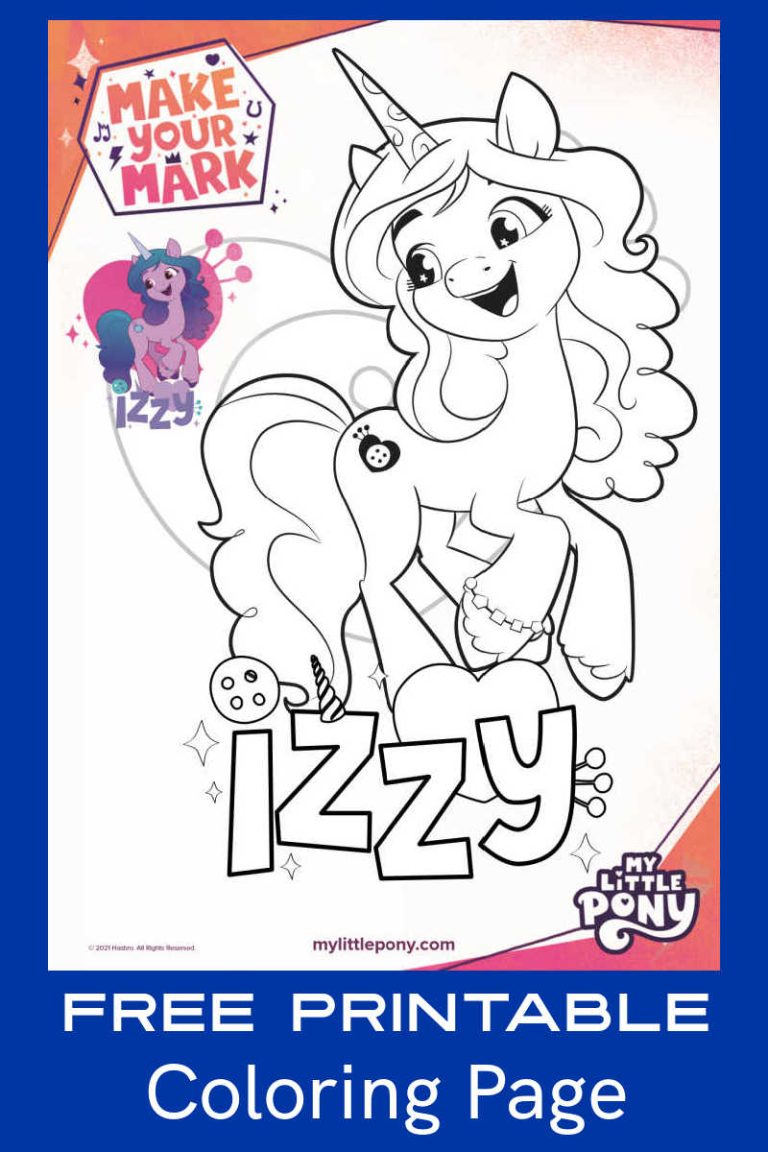 Free Printable My Little Pony Izzy Coloring Page - Mama Likes This