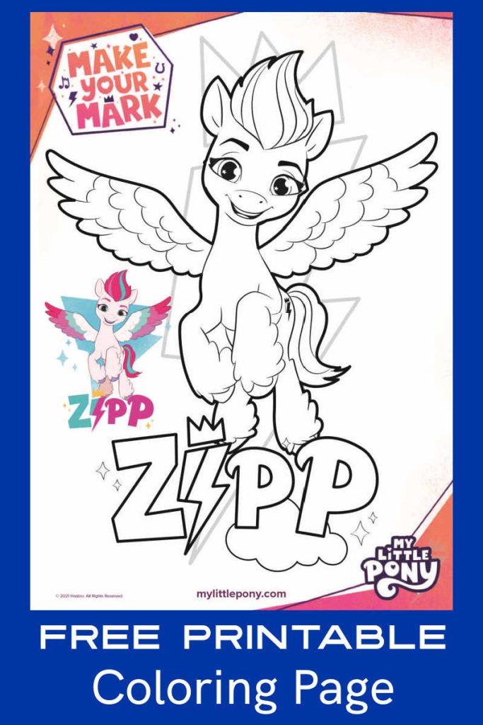 My Little Pony Zipp Storm Coloring Page - Mama Likes This