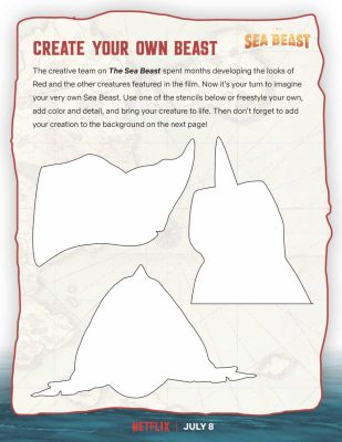Free Printable Sea Beast Activity Packet - Mama Likes This