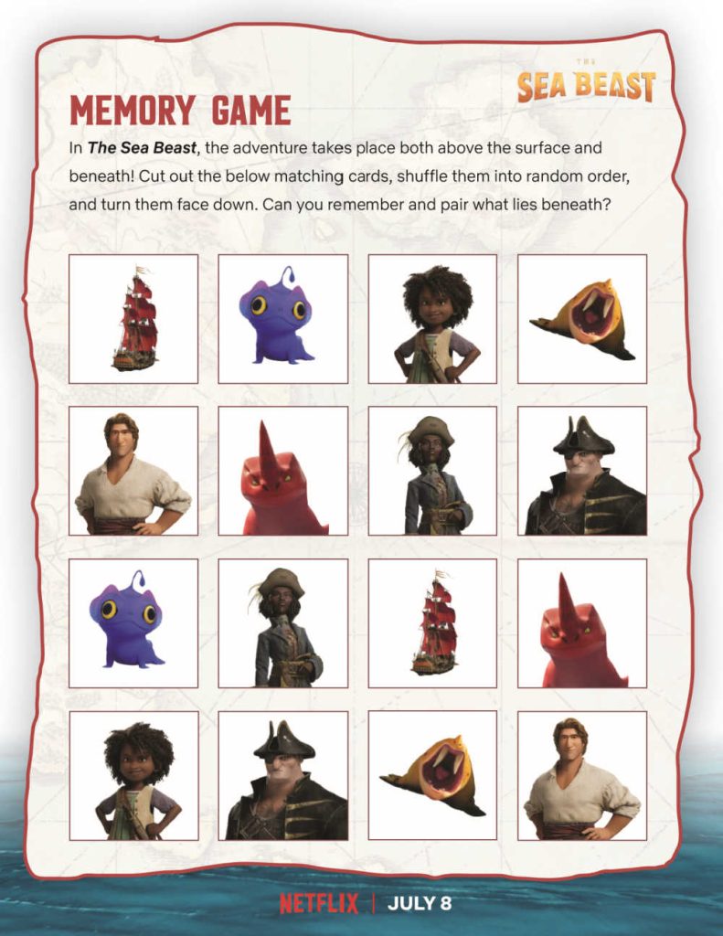 Free Printable Sea Beast Activity Packet - Mama Likes This