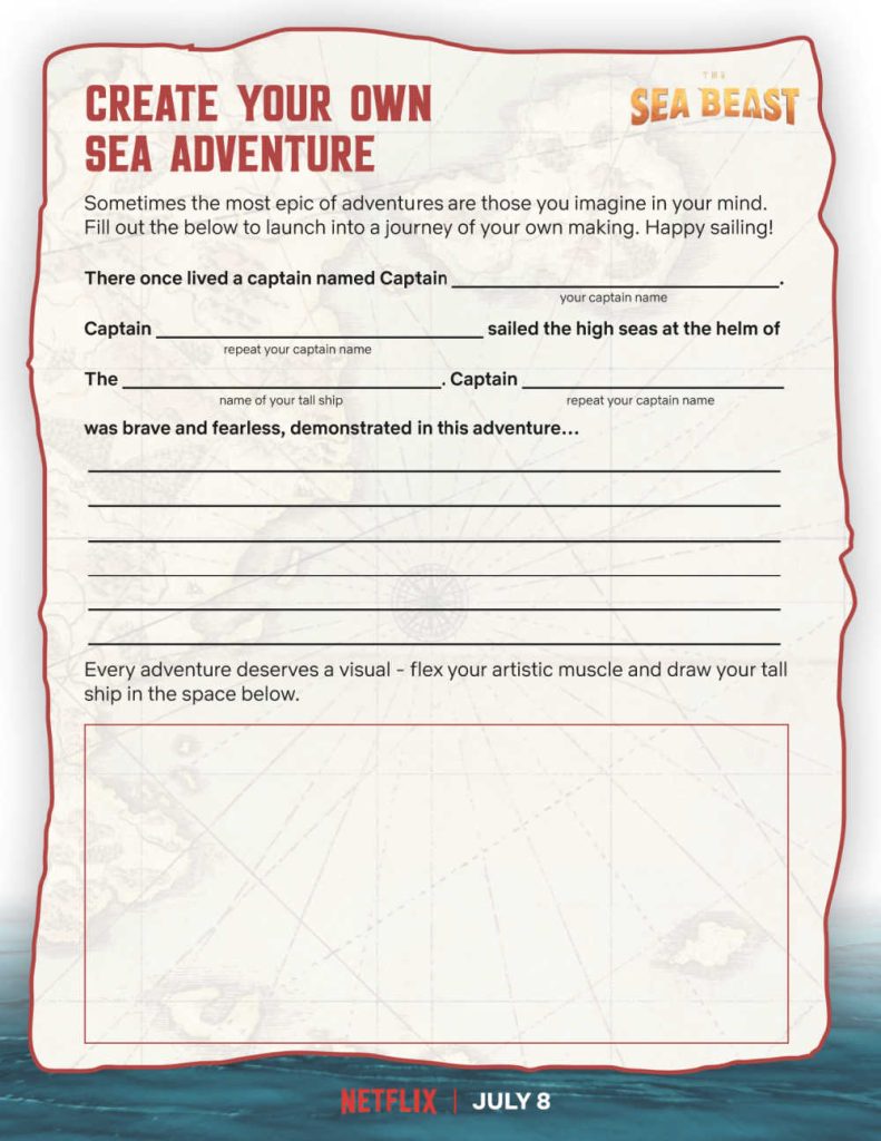Free Printable Sea Beast Activity Packet - Mama Likes This