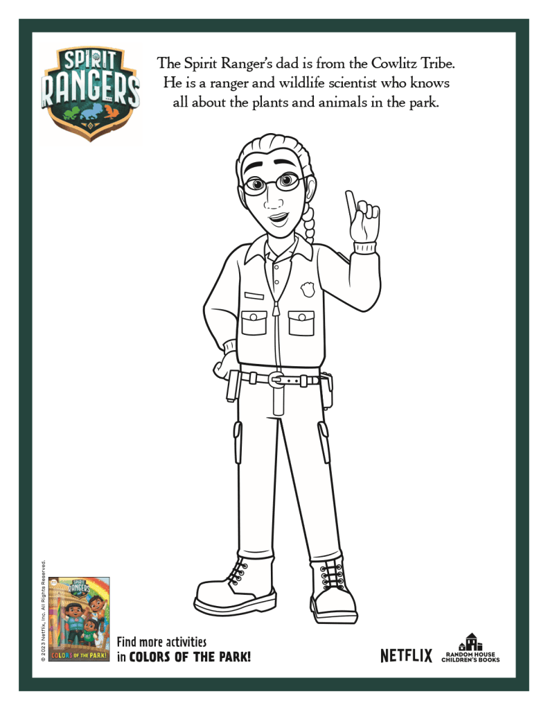 Spirit Rangers Dad Coloring Page - Mama Likes This