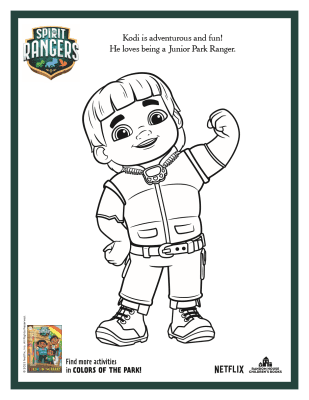 Spirit Rangers Kodi Coloring Page - Mama Likes This