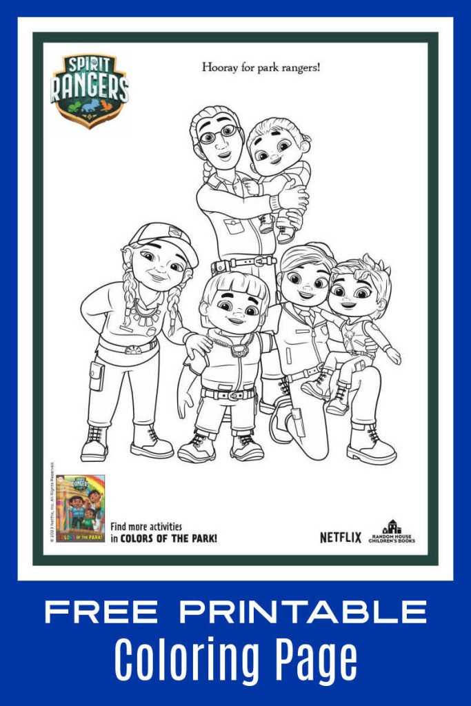 Spirit Rangers Family Coloring Page - Mama Likes This