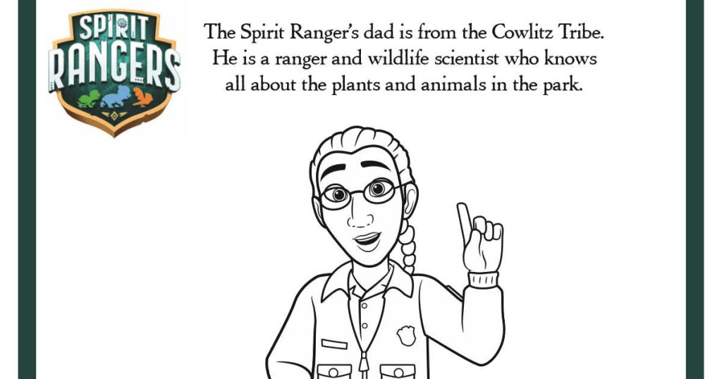Spirit Rangers Dad Coloring Page - Mama Likes This