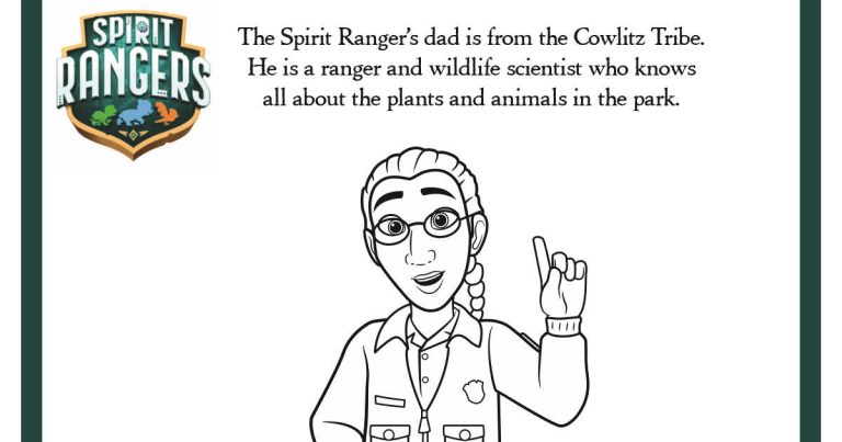 Spirit Rangers Dad Coloring Page - Mama Likes This
