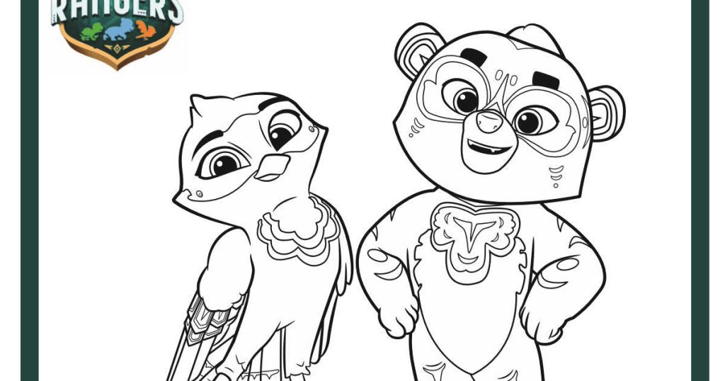 Spirit Rangers Forms Coloring Page - Mama Likes This