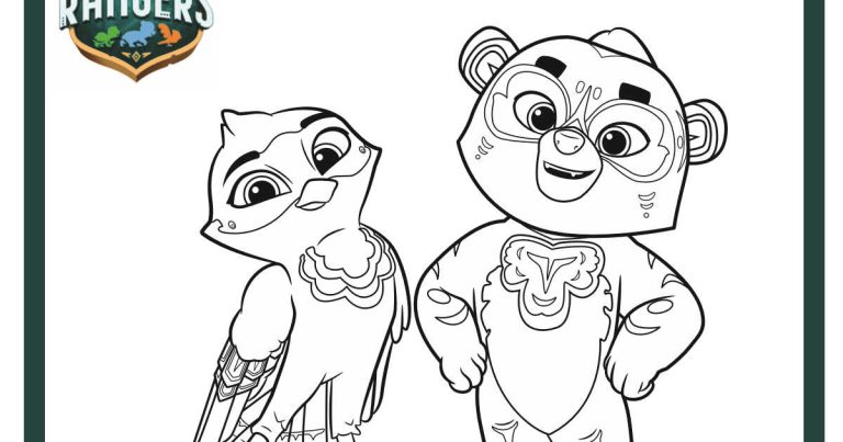 Spirit Rangers Forms Coloring Page - Mama Likes This