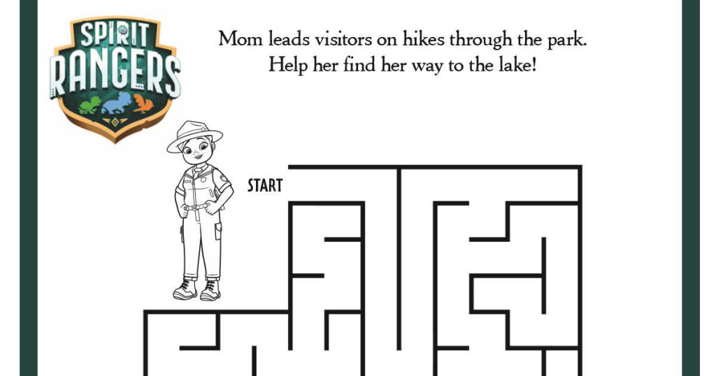 Free Printable Spirit Rangers Maze - Mama Likes This