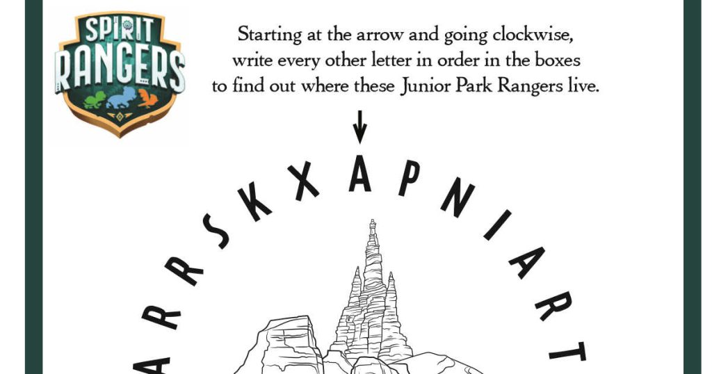 Free Printable Spirit Rangers Word Puzzle - Mama Likes This