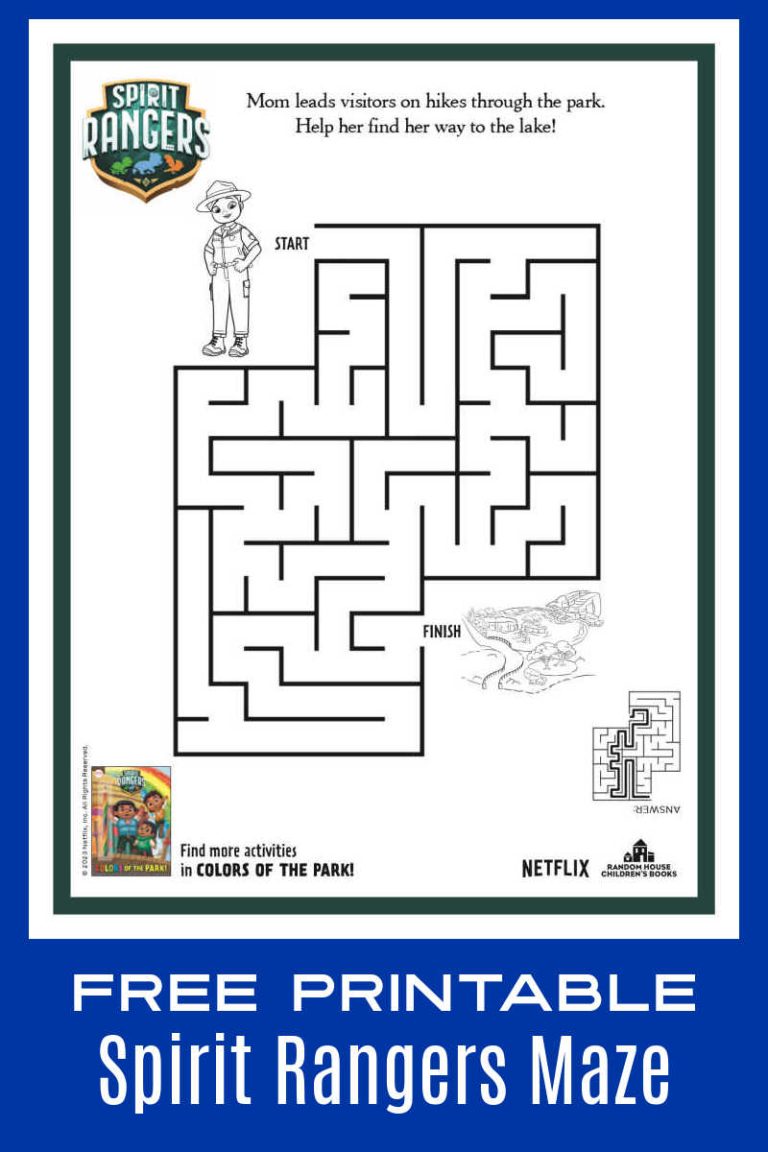 Free Printable Spirit Rangers Maze - Mama Likes This