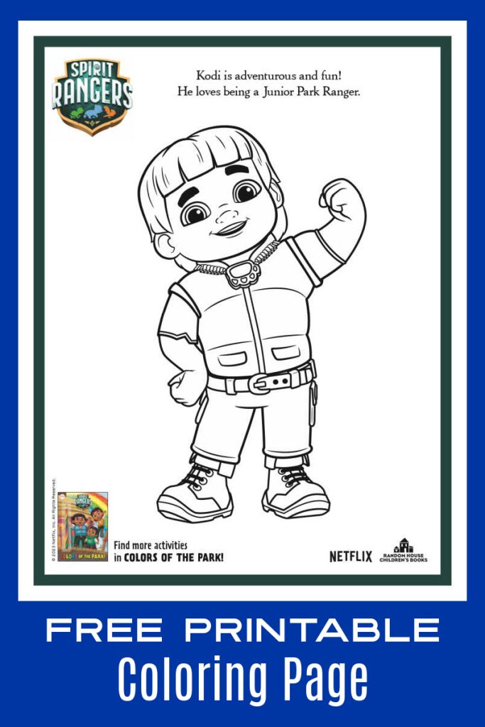 Spirit Rangers Kodi Coloring Page - Mama Likes This