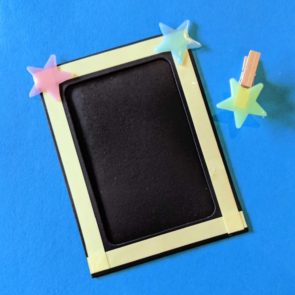Glow in The Dark Picture Frame Craft - Mama Likes This