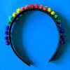 Easy Rainbow Pom Pom Headband Craft - Mama Likes This