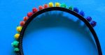 Easy Rainbow Pom Pom Headband Craft - Mama Likes This