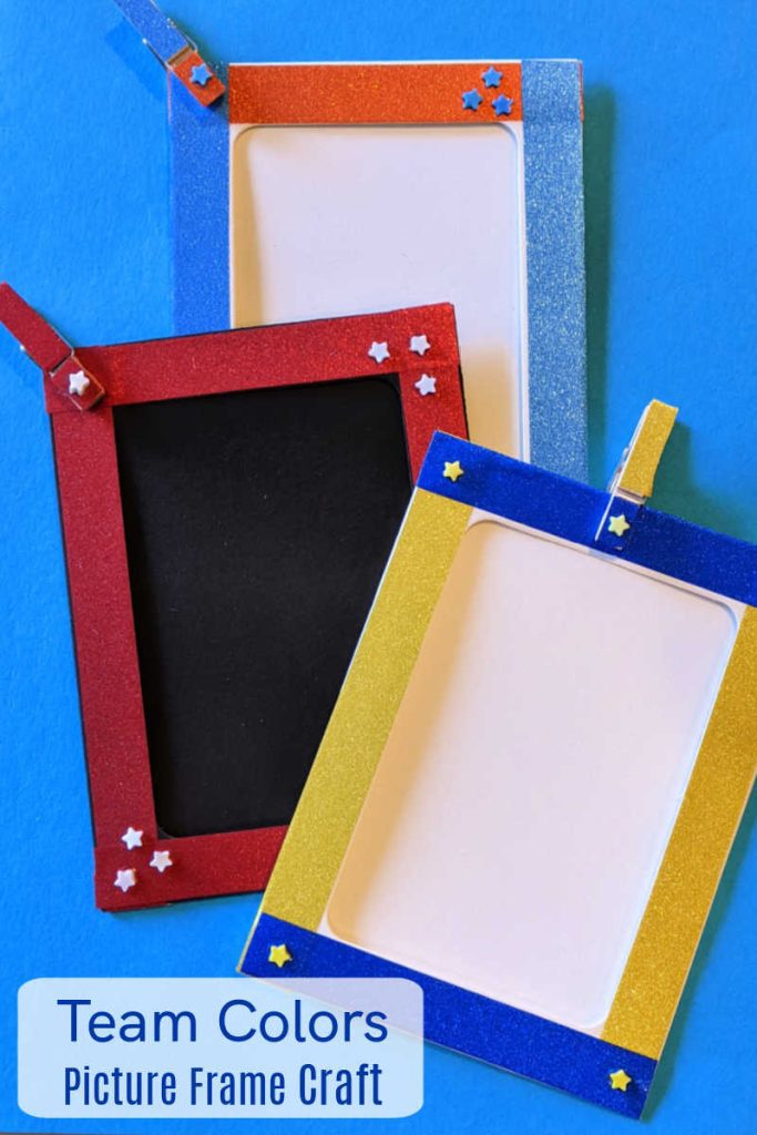 Team Colors Picture Frame Craft - Mama Likes This