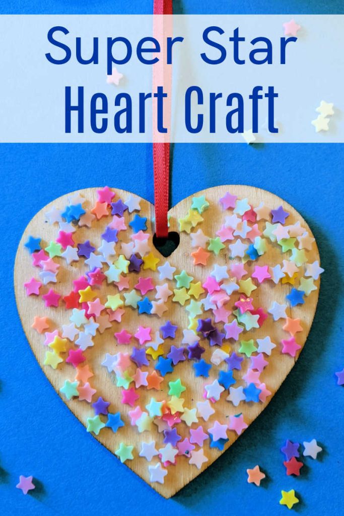 Easy Valentine Super Star Heart Craft - Mama Likes This