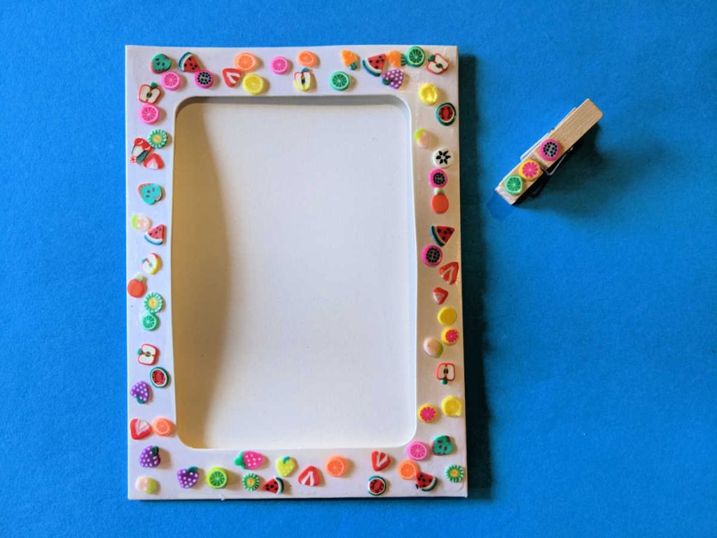 Easy DIY Fruit Salad Frame Craft - Mama Likes This