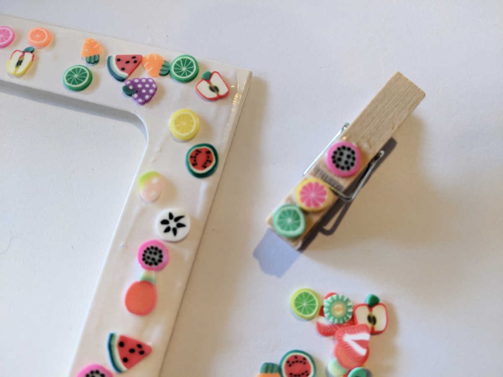 Easy DIY Fruit Salad Frame Craft - Mama Likes This