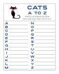 Free Printable A to Z Cat Word Activity Page - Mama Likes This