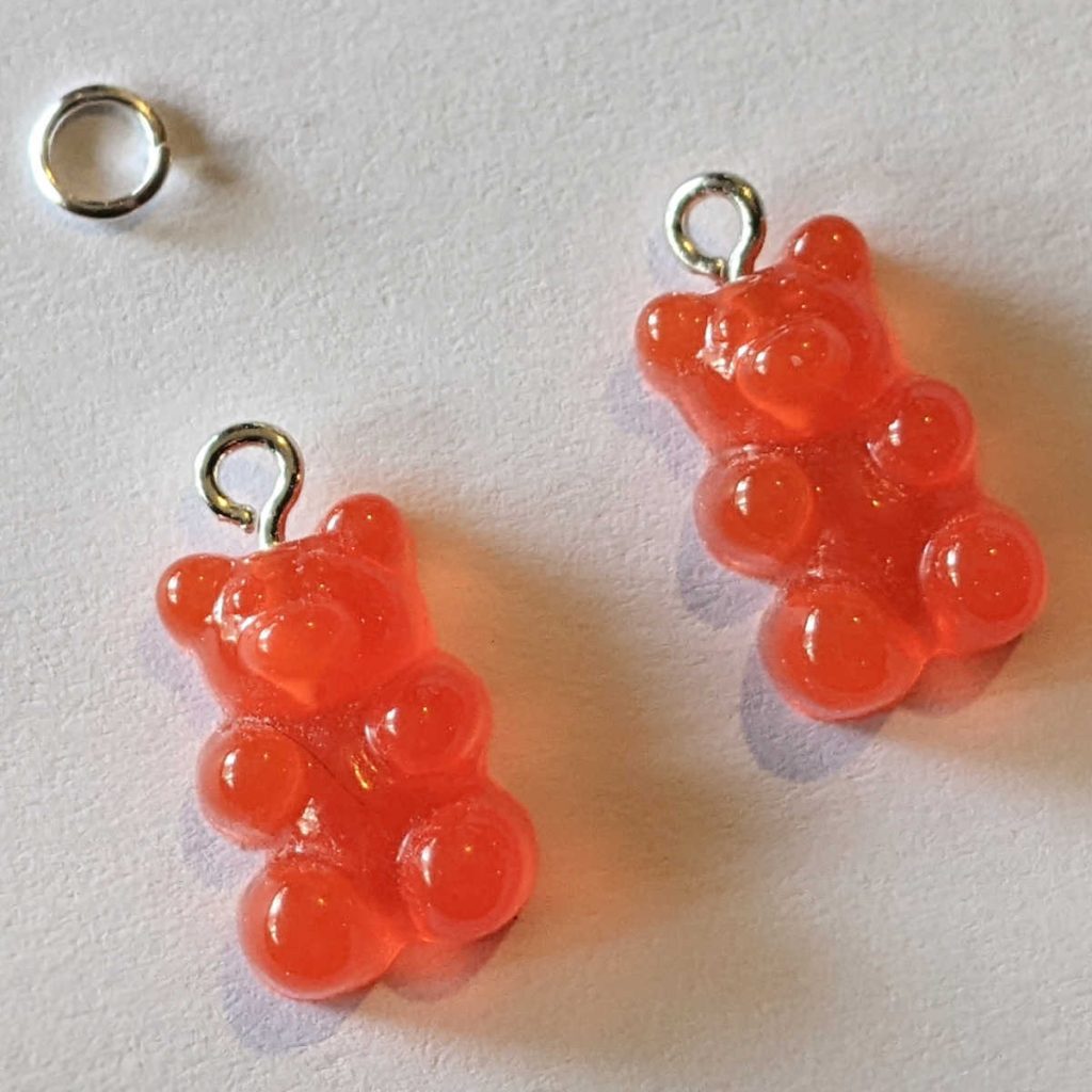 DIY Rainbow Bear Hoop Earrings Craft - Mama Likes This