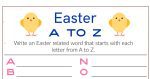Free Printable A to Z Easter Word Activity Page - Mama Likes This