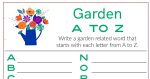 Free Printable A to Z Garden Word Activity Page - Mama Likes This
